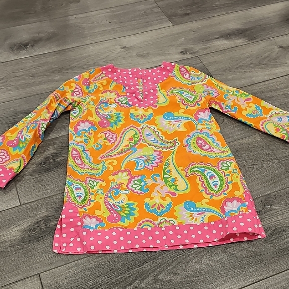 Kelly's Kids | Dresses | Kellys Kids Orange And Pink Paisley Blouse ...